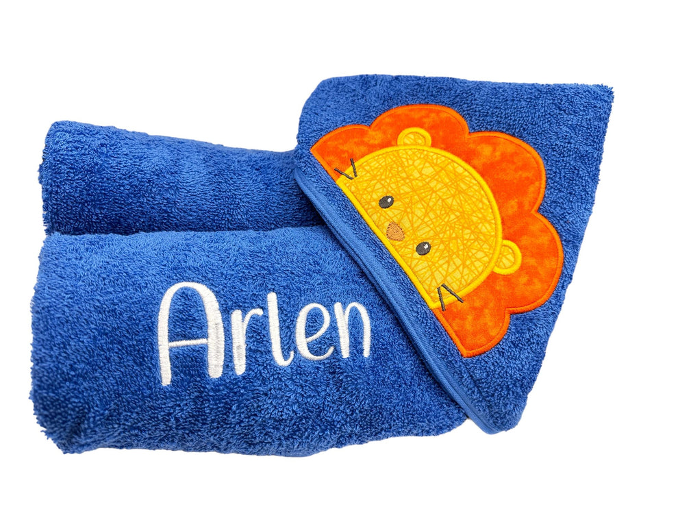 Kids' Hooded Towel with LION – Jenbroidery