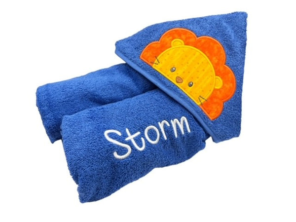 Kids' Hooded Towel with LION – Jenbroidery